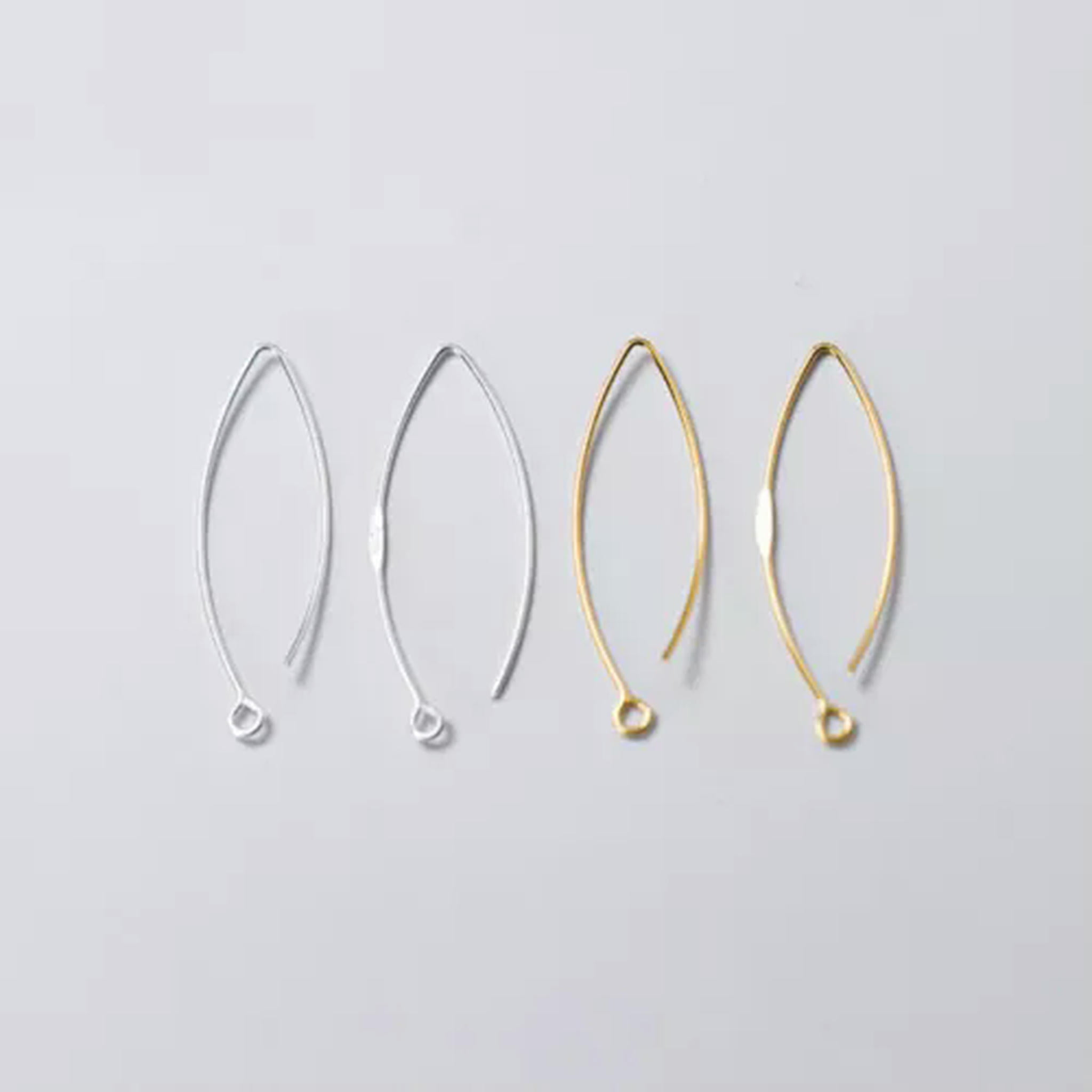 MATROOY Solid 925 Sterling Silver Earring Hook Ear Wires Findings DIY ...