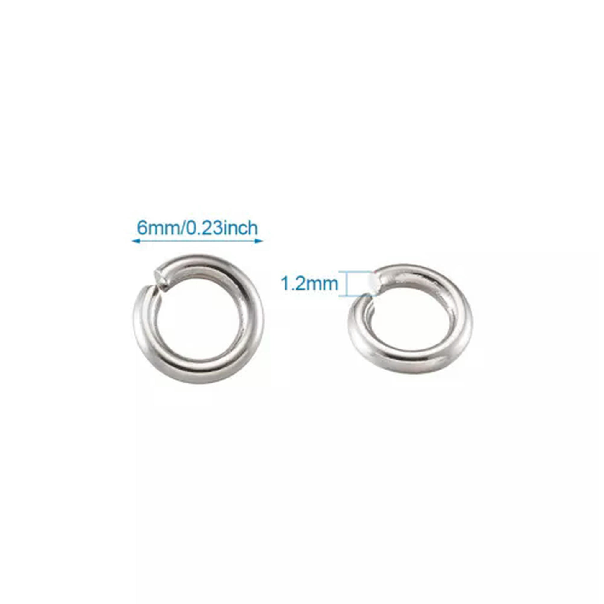MATROOY Stainless Steel Closed But not Soldered Jump Rings Wire ...