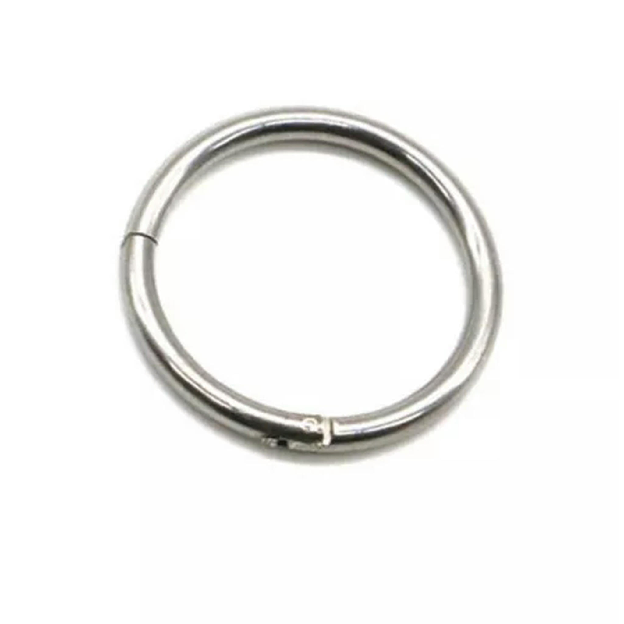 MATROOY Surgical Titanium Nose Ring Septum Clicker Hinge Segment Ear Helix Tragus Hoop -silver-1 ...