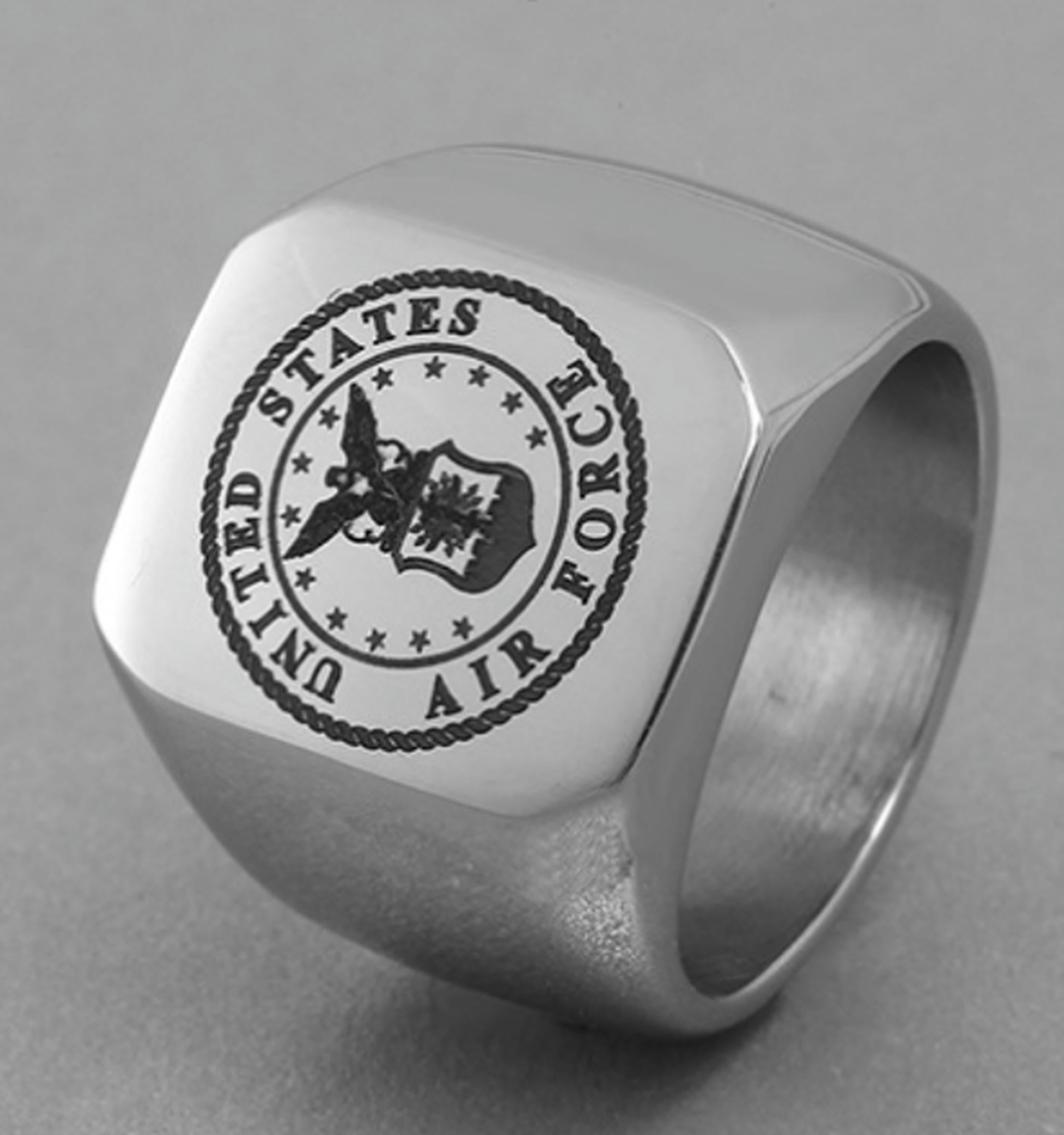 MATROOY USA Military Ring United States Marine Corps US Army Men Signet ...
