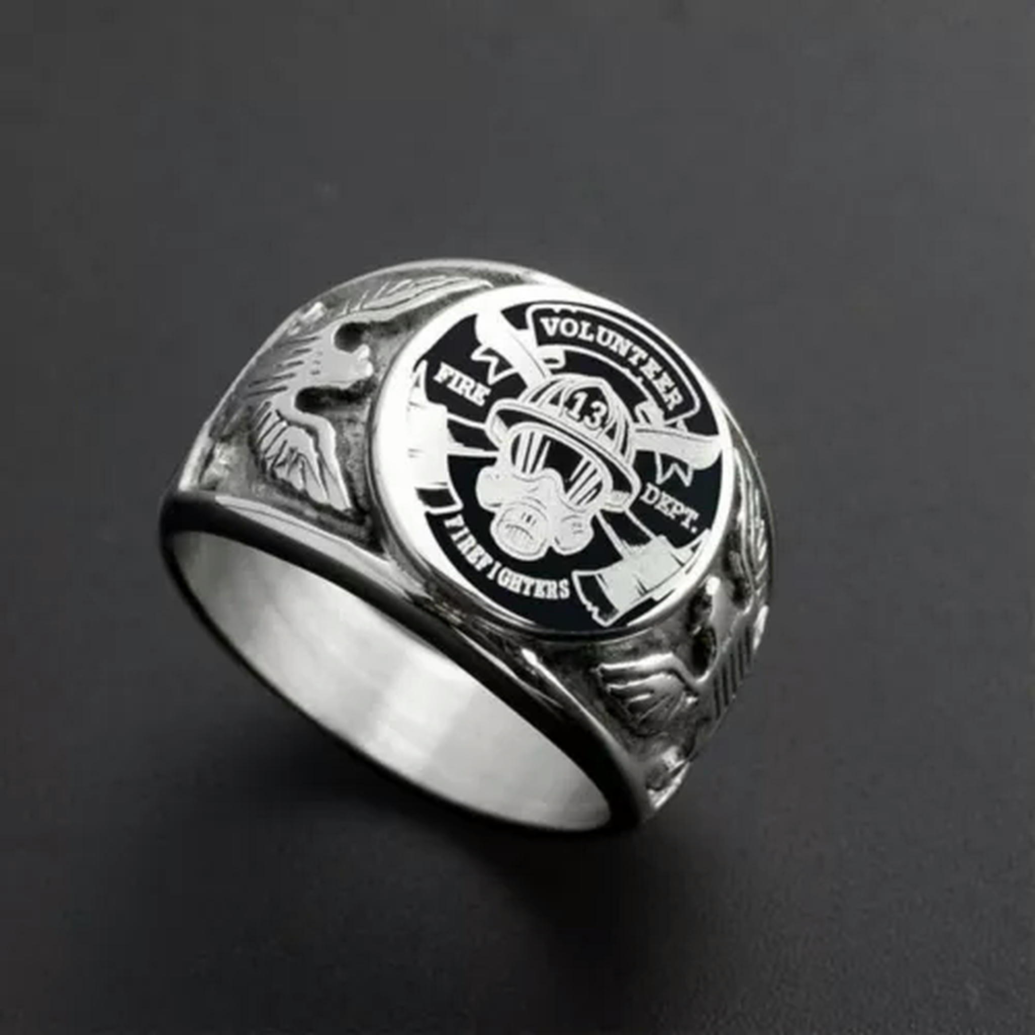 MATROOY USA Military Ring United States Marine Corps US Army Men Signet ...