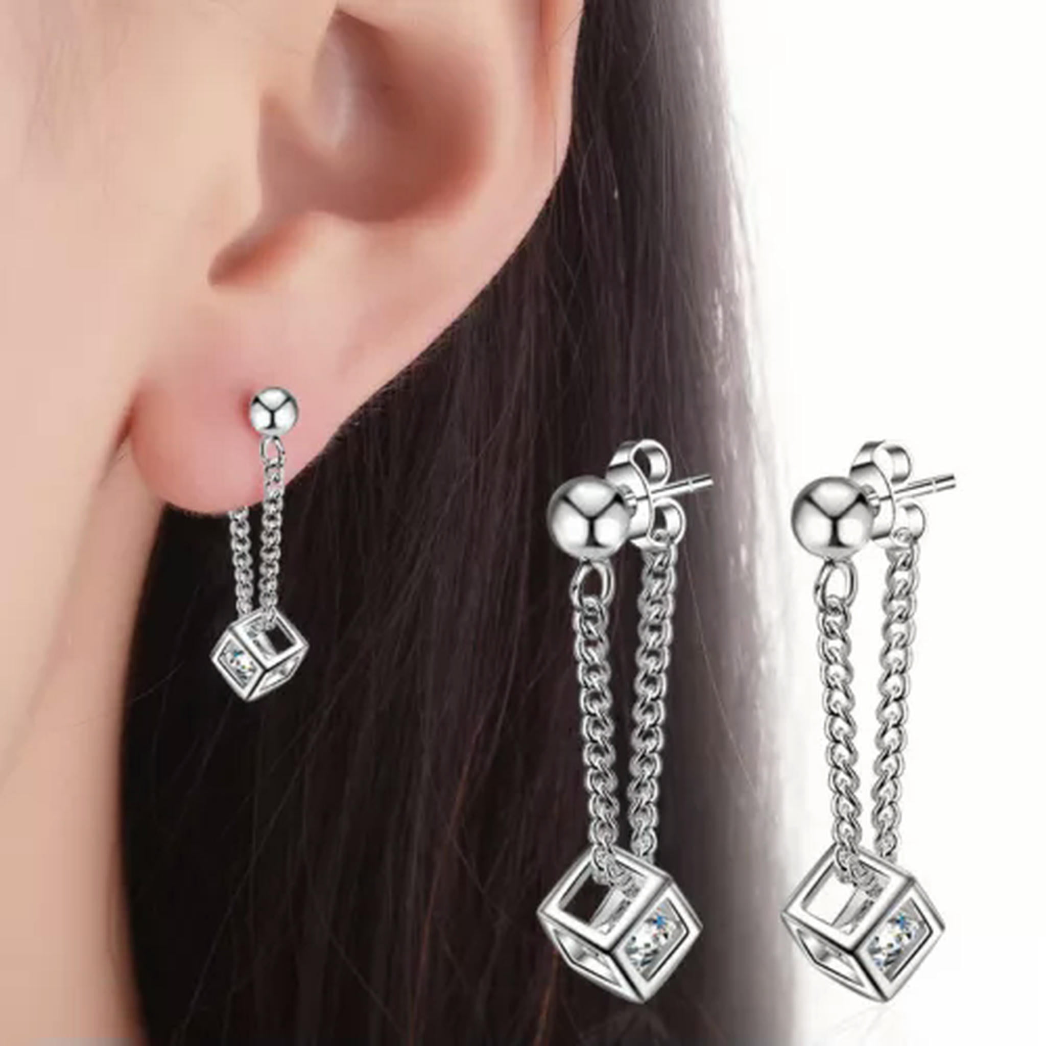 Crystal Cube Earrings Crystal Cube Earrings