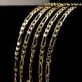 MATROOY Women Men Silver/Gold Plated Figaro Chain Necklace 2MM for ...