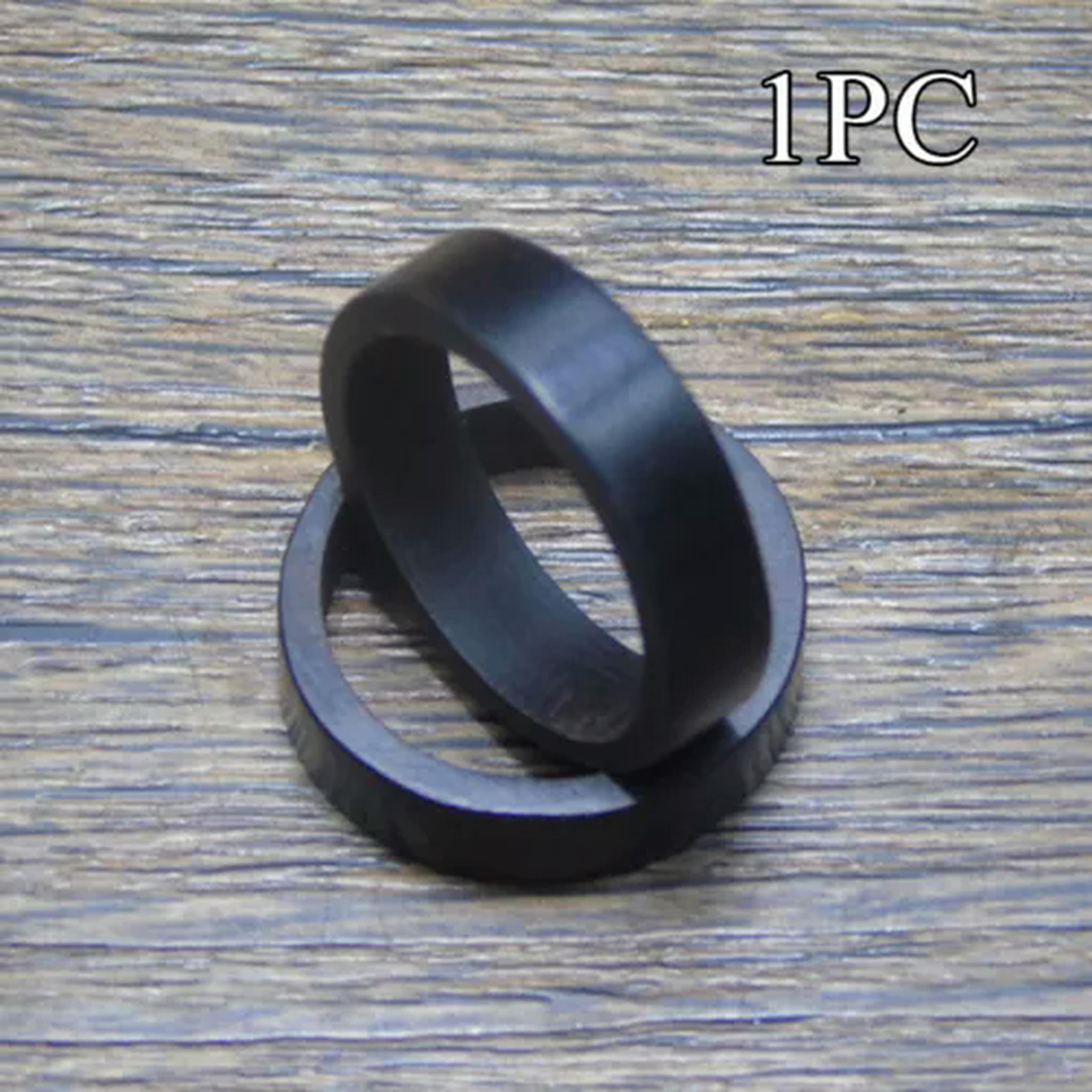 MATROOY Womens Mens Ebony Ring Wooden Natural Wood Ring Finger Craf ...