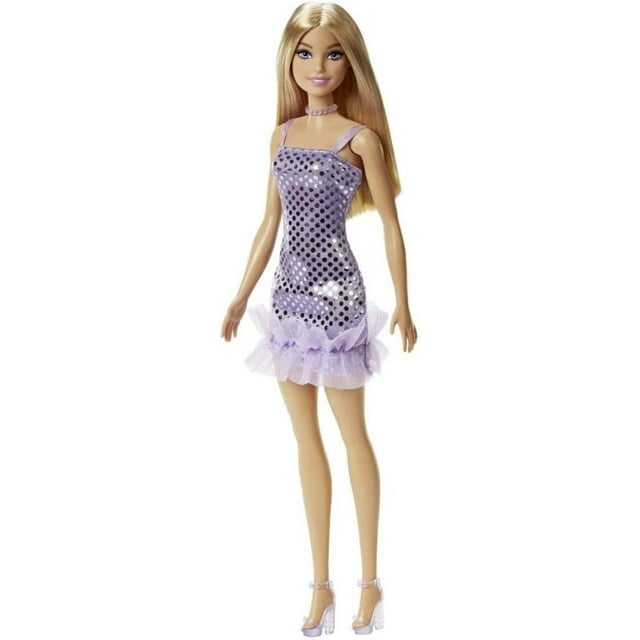 MATTEL Barbie In A Purple Polka Dot Dress - Walmart.com