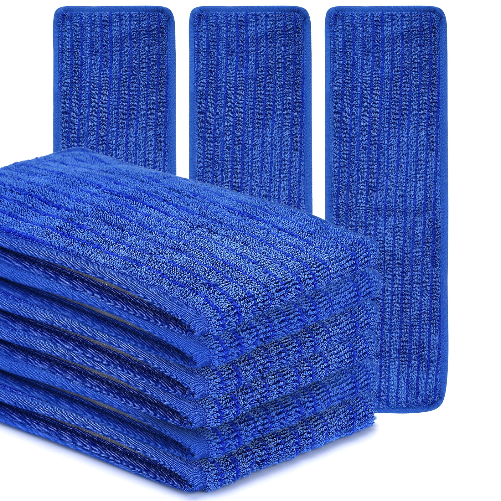 MATTHEW 18'' Microfiber Mop Replacement Pads, Wet/Dry, Reusable ...