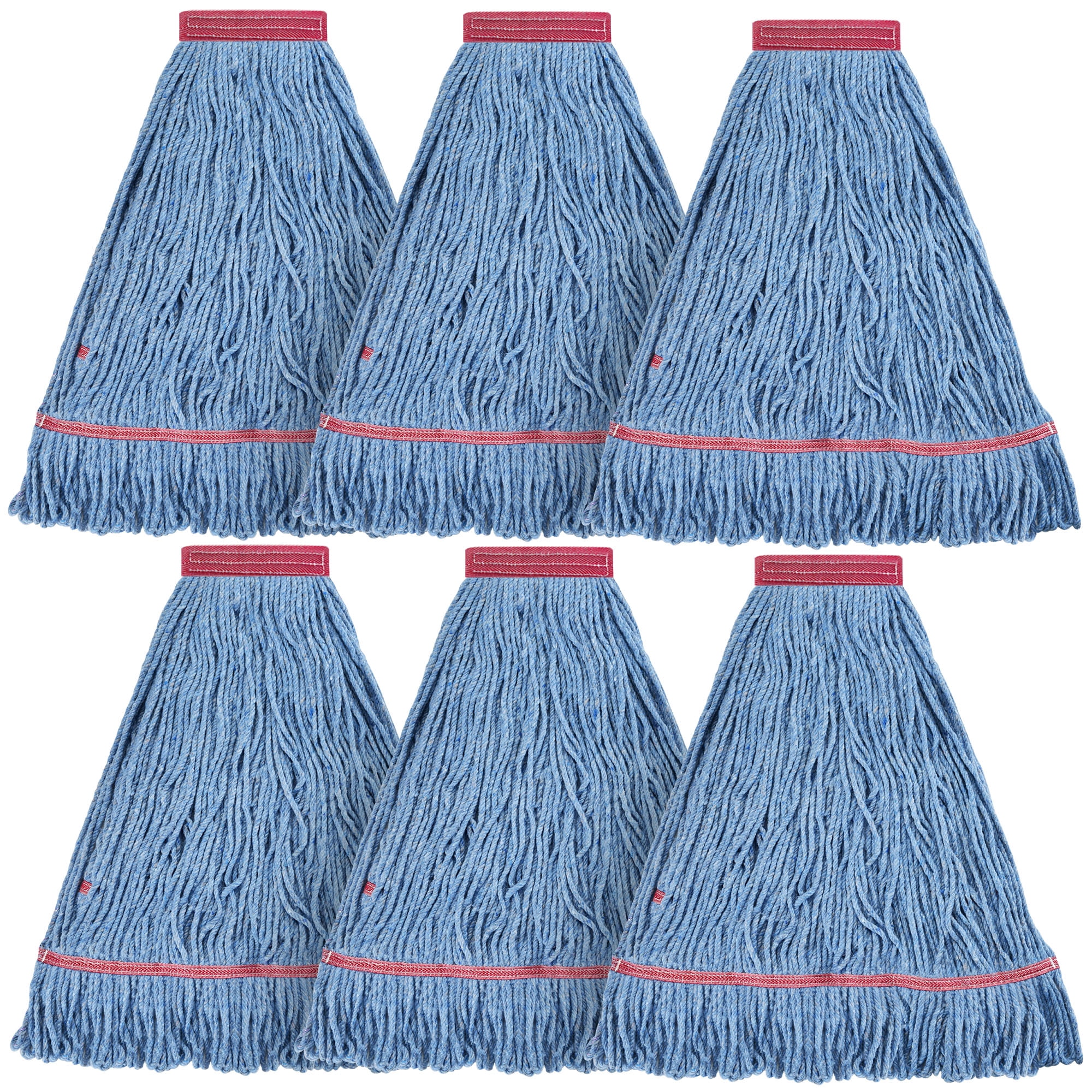 MATTHEW CLEANING 20oz Heavy Duty Mop Head, Loop-End, Pack of 6 ...