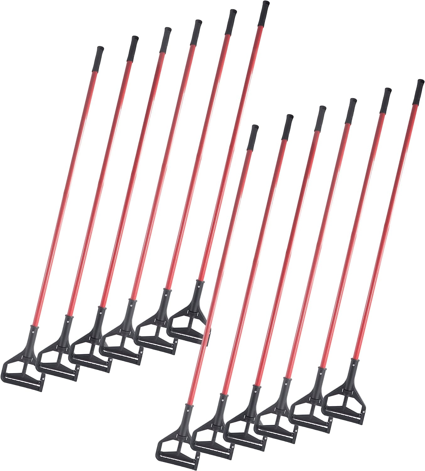 MATTHEW CLEANING Commercial Quick-Change Iron Mop Handle for Floor ...