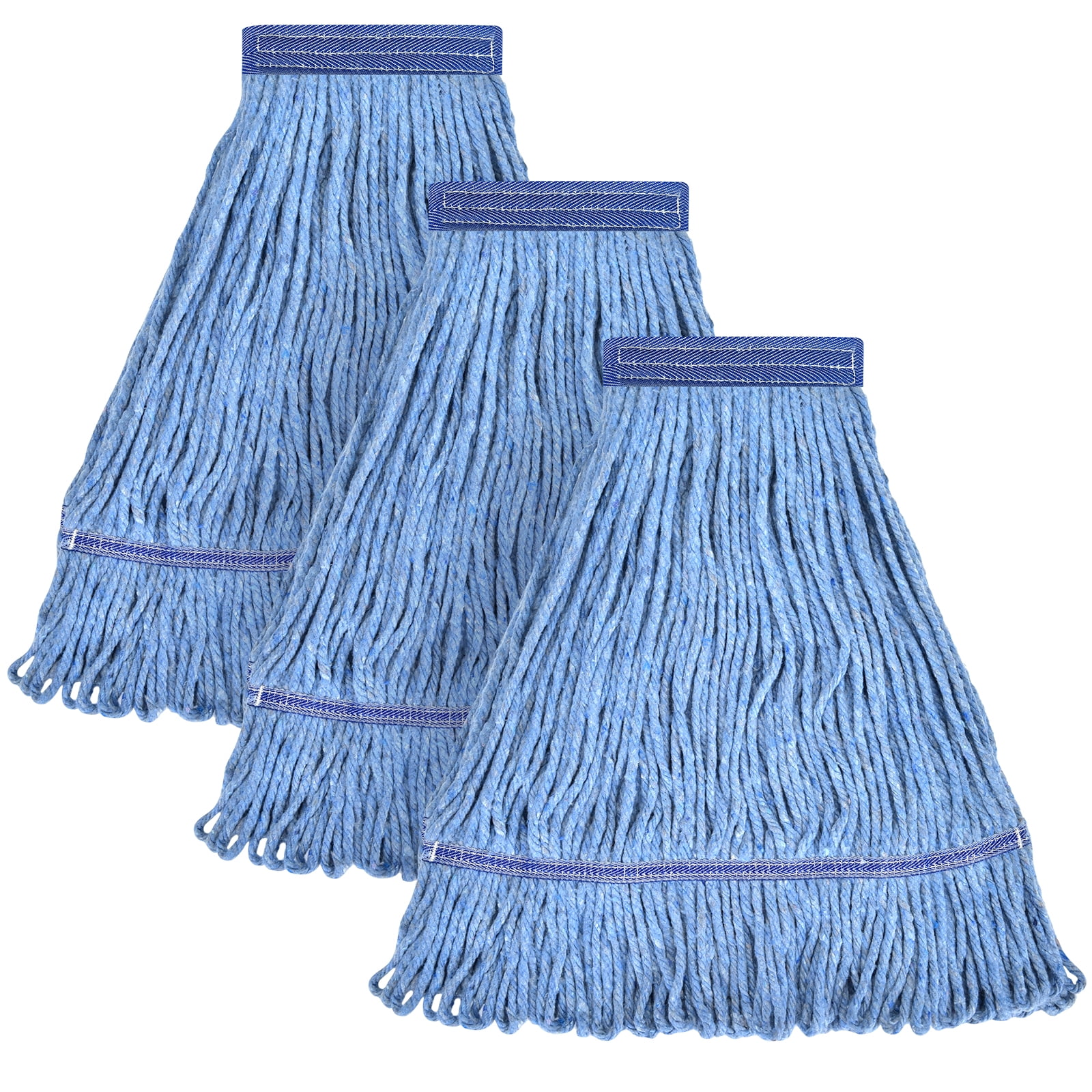 MATTHEW CLEANING Heavy Duty Mop Head, Commercial Replacement, Pack of 3 ...