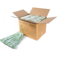 24 oz Loop-End Cotton String Mop Head, Heavy Duty String Mop Refills, 6 ...