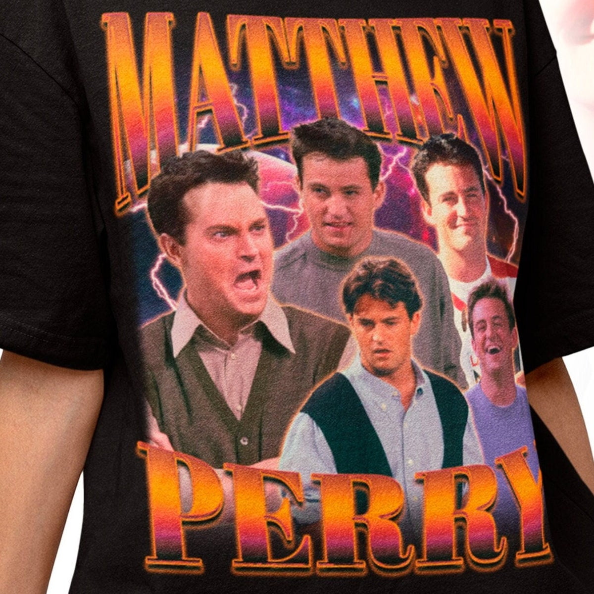 MATTHEW PERRY RETRO 90S T-shirt - Matthew Perry Homage Tshirt - Matthew ...