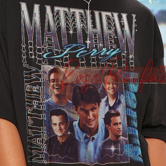 MATTHEW PERRY Retro T-shirt - Chandler Meme Shirt, Matthew Perry Fans ...