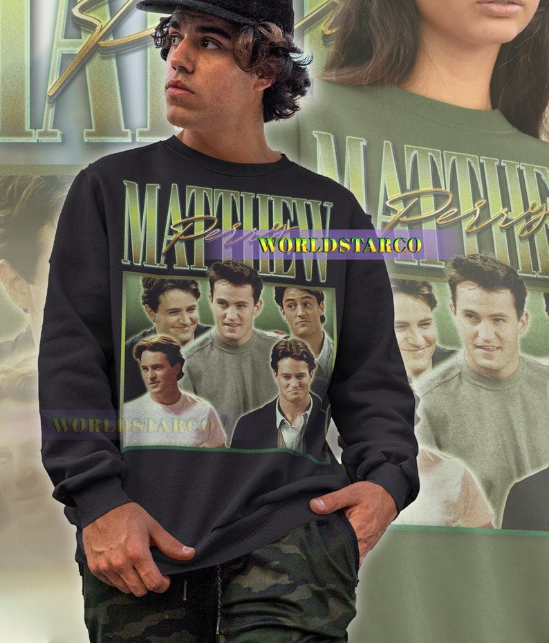 MATTHEW PERRY Sweatshirt, Matthew Perry Homage Sweatshirtter, Matthew ...