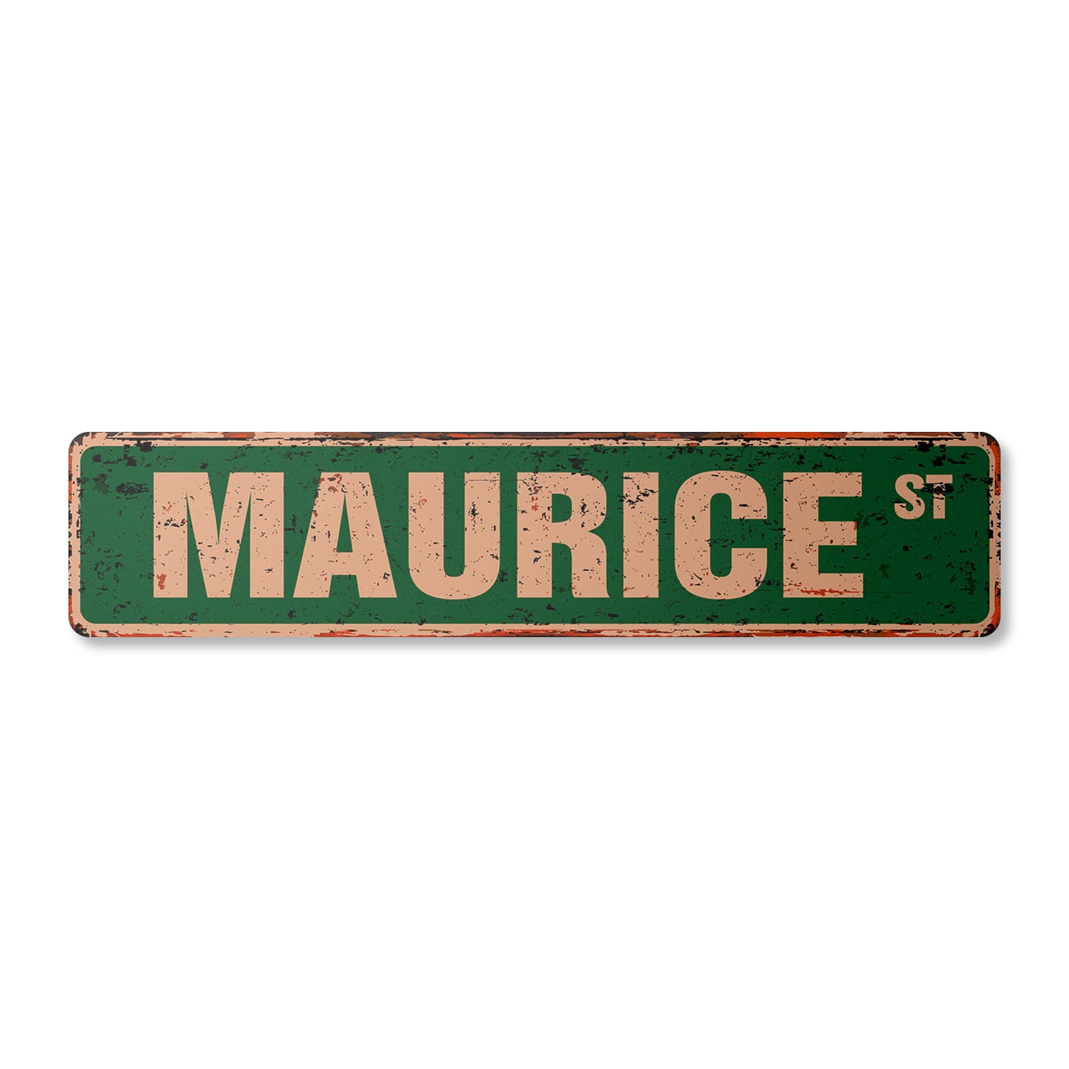 MAURICE Vintage Plastic Street Sign Childrens Name Room Sign | Indoor ...