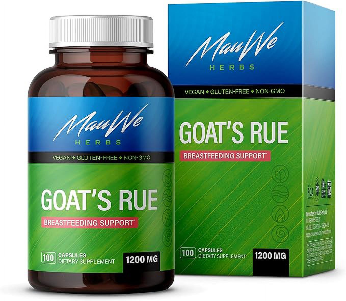 MAUWE HERBS Goat’s Rue Lactation Supplement - Organic Breastfeeding ...