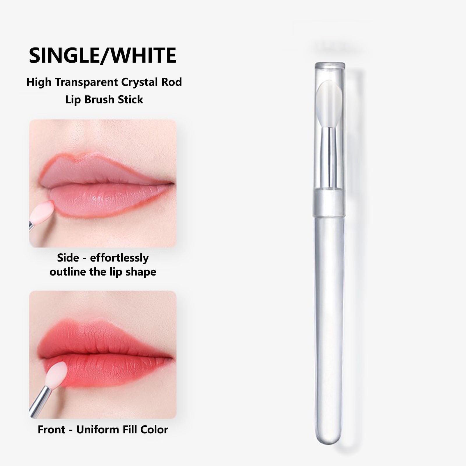 Mauxda Lip Brush Silicone Lip Applicator Reusable Lip Mask Applicator Silicone Lip Brush