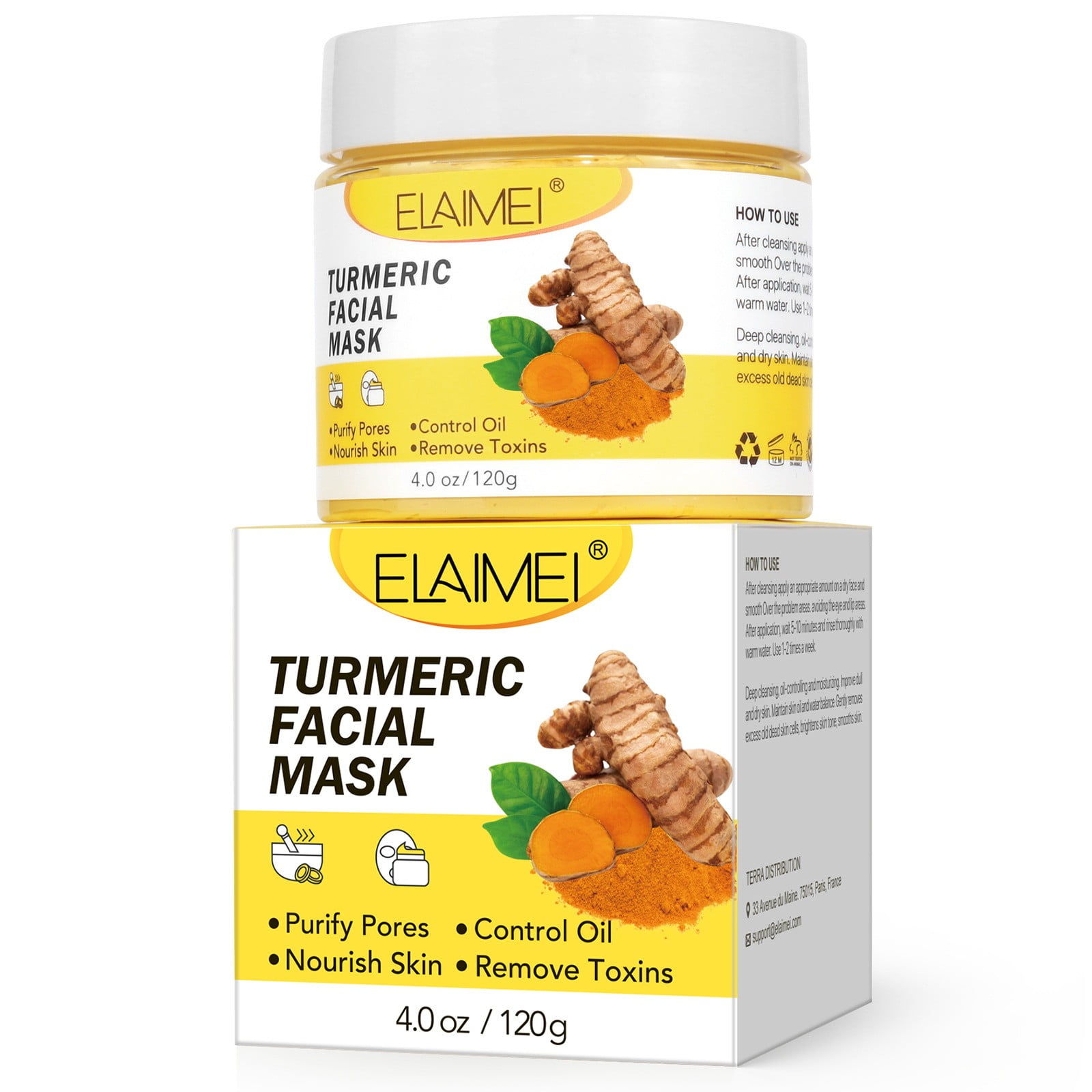 MAUXDA Turmeric Face Cream for Face & Body, All Natural Turmeric Skin ...