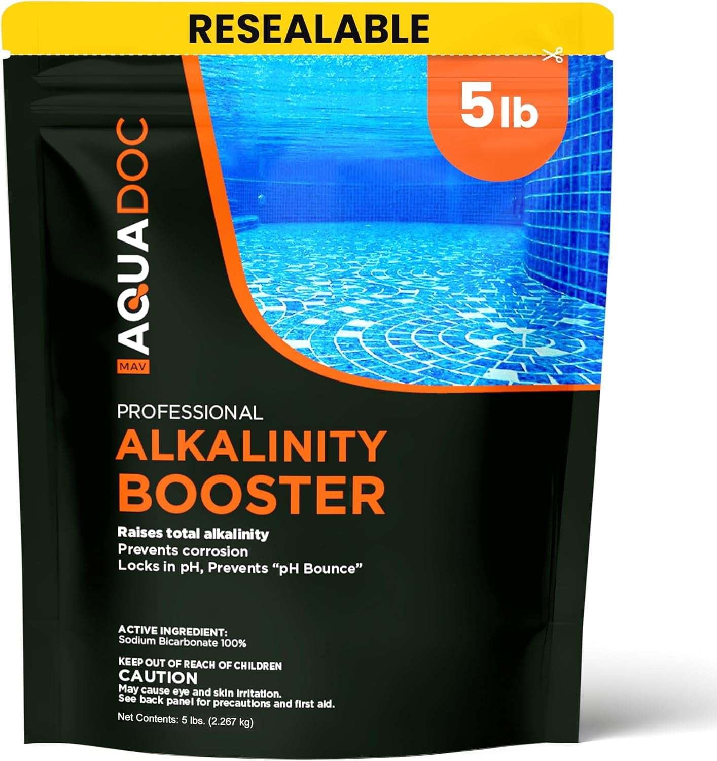 MAV AquaDoc Pool Alkalinity Increaser - 5lb - Sodium Bicarbonate ...