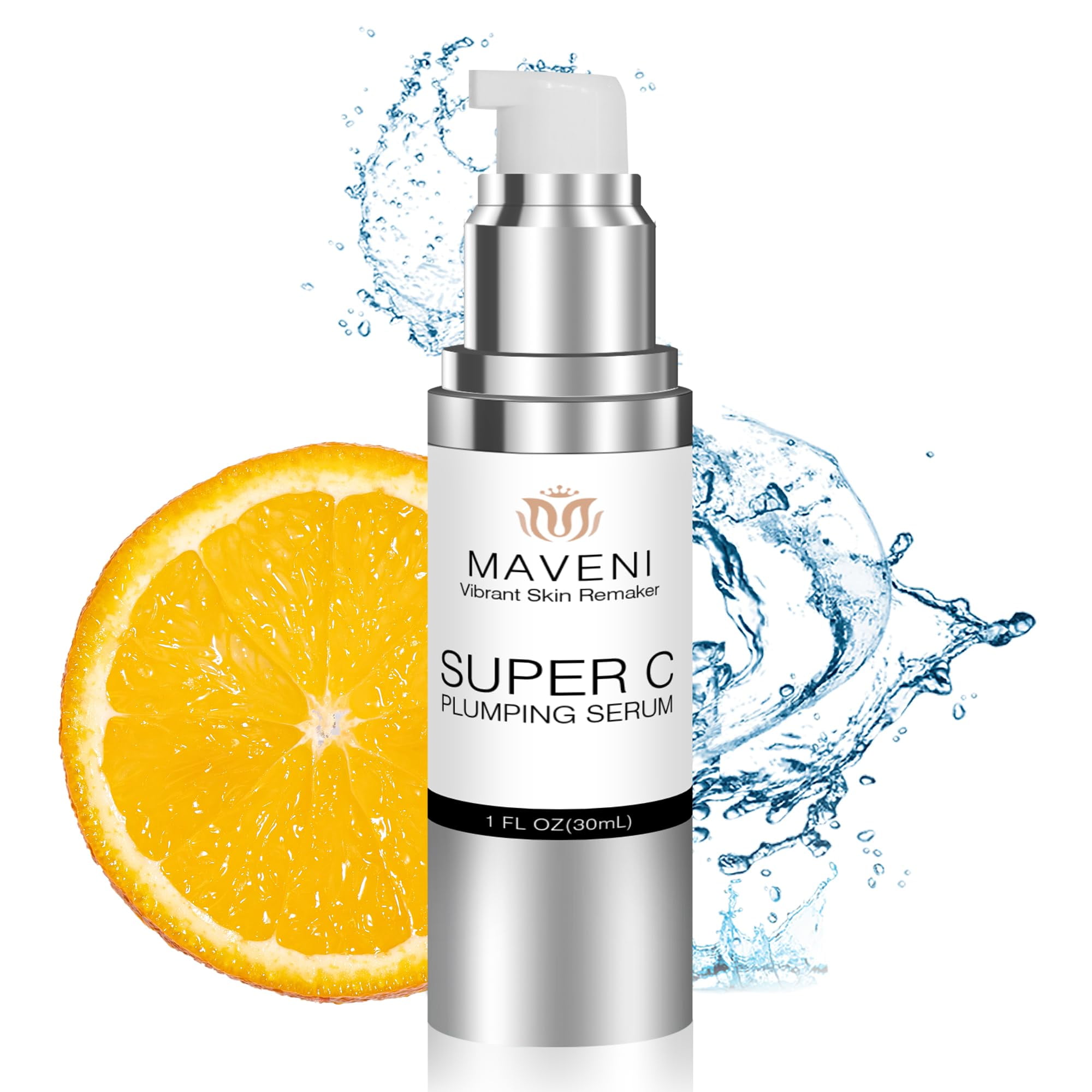 MAVENI Super Vitamin C BCA3 Serum for Women over 70 With Hyaluronic ...