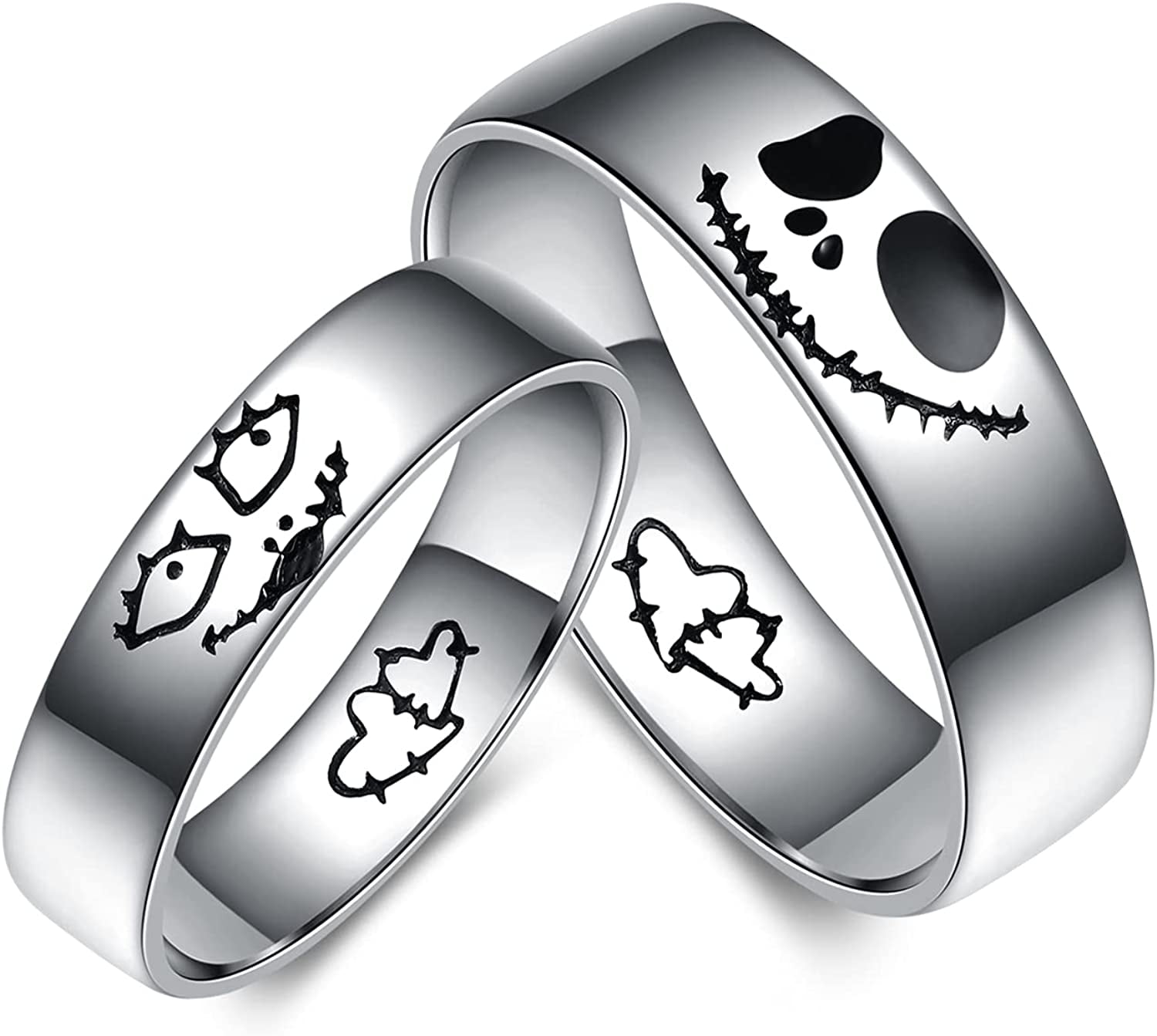 Jack And Sally Couple Rings