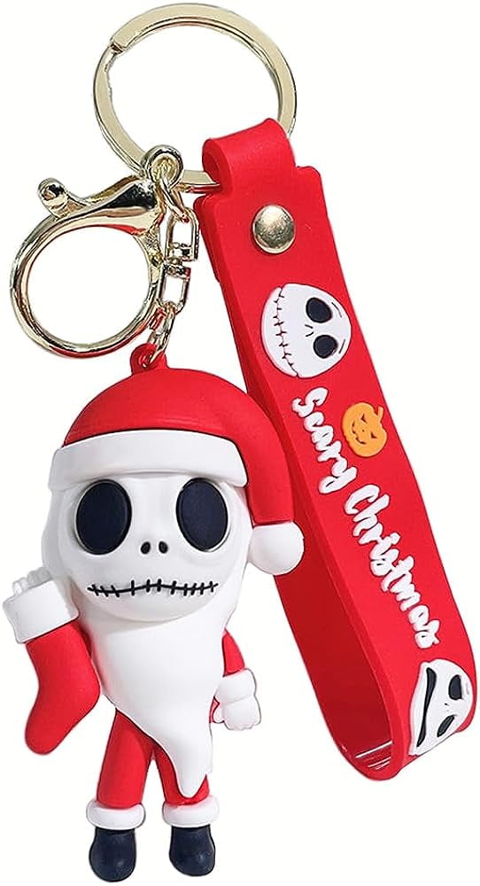 MAVLLY Skeleton Keychain,Jack and Sally Keychain Nightmare Before ...