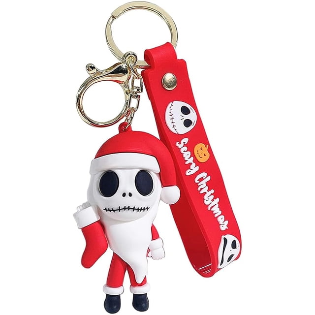 MAVLLY Skeleton Keychain,Jack and Sally Keychain Nightmare Before ...