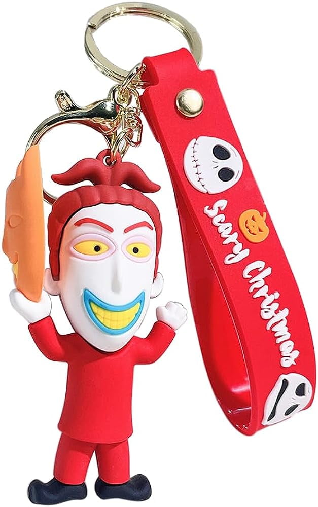 MAVLLY Skeleton Keychain,Jack and Sally Keychain Nightmare Before ...