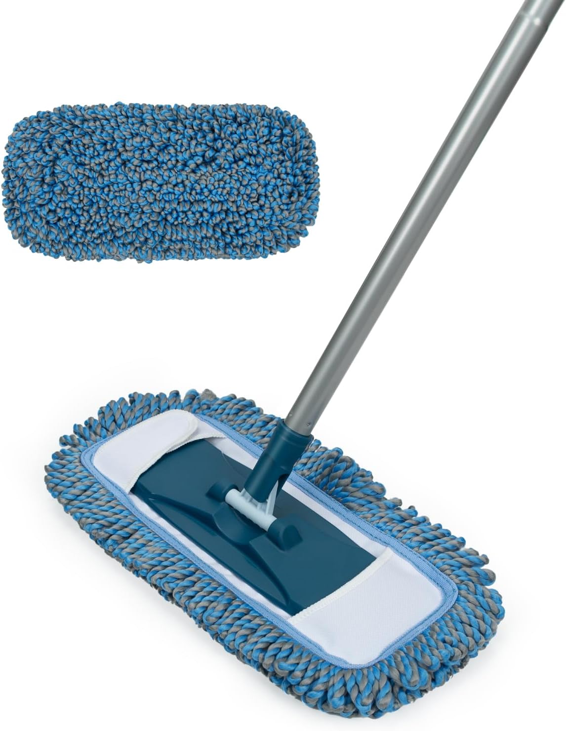 MAVRIZ Microfiber Mops for Floor Cleaning Wet and Dry Mop with 58" Long ...