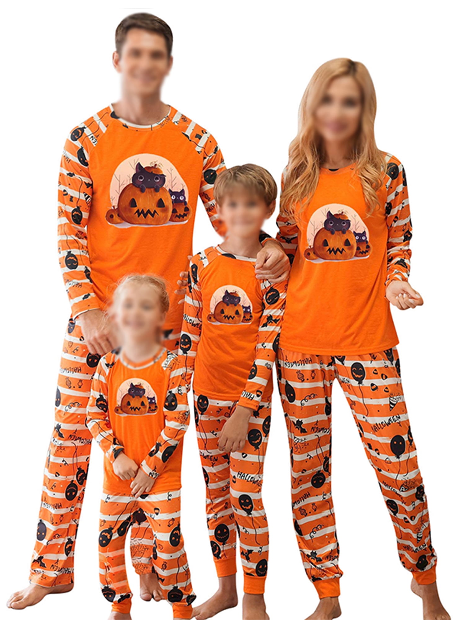 MAWCLOS Mommy Dad Child Matching Family Pajamas Set Long Sleeve ...