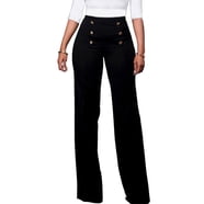 BLVB Women High Waist Wide Leg Dress Pants Pleated Front Business Work ...