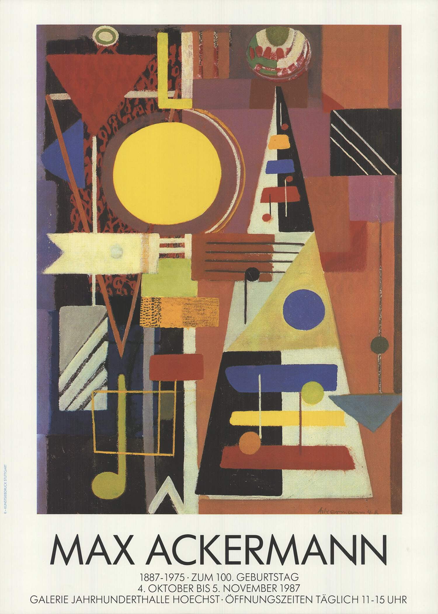 MAX ACKERMANN Galerie Jahrhunderthalle Hoeschst, 1987 - Walmart.com