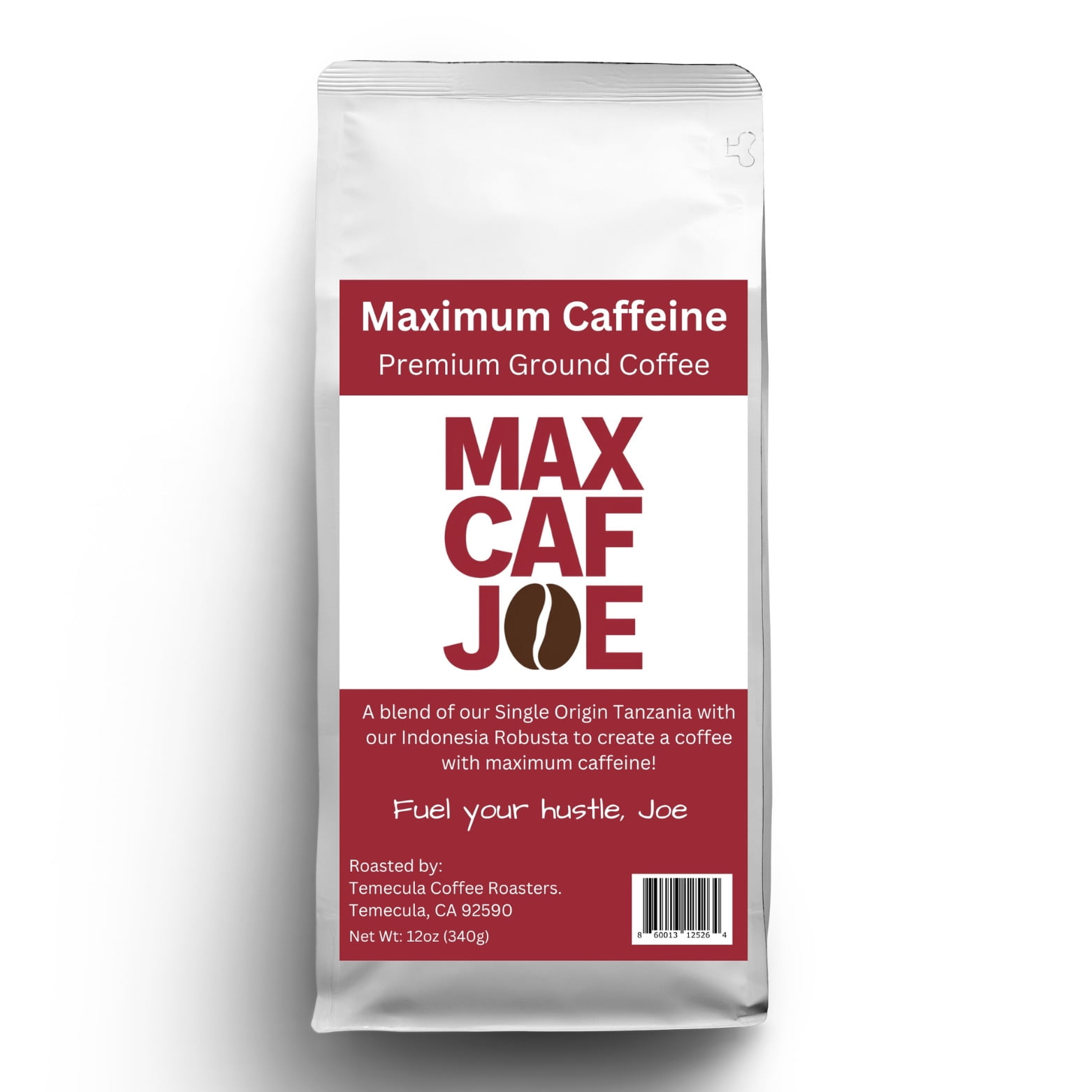 MAX CAF JOE - Maximum Caffeine Premium Ground Coffee - Walmart.com