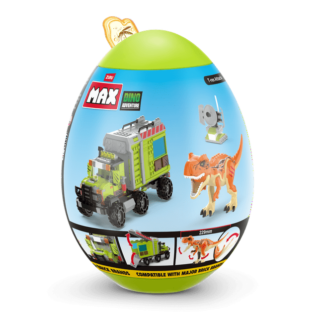 Max Build More Dino Adventure T-Rex Attack (284 Pieces) Building Bricks ...