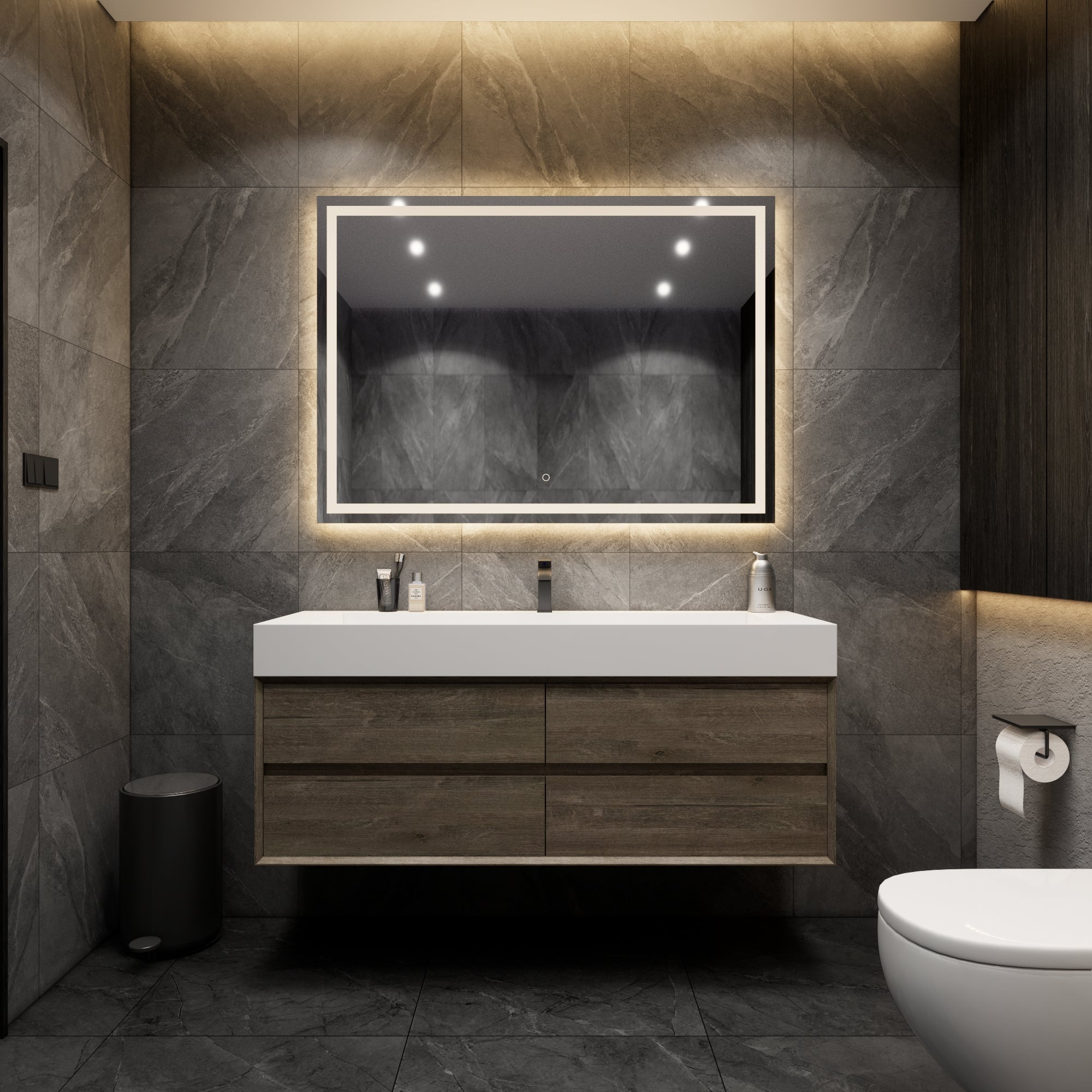 MAX Floating Bathroom Vanity with FLX16 Acrylic Sink 24