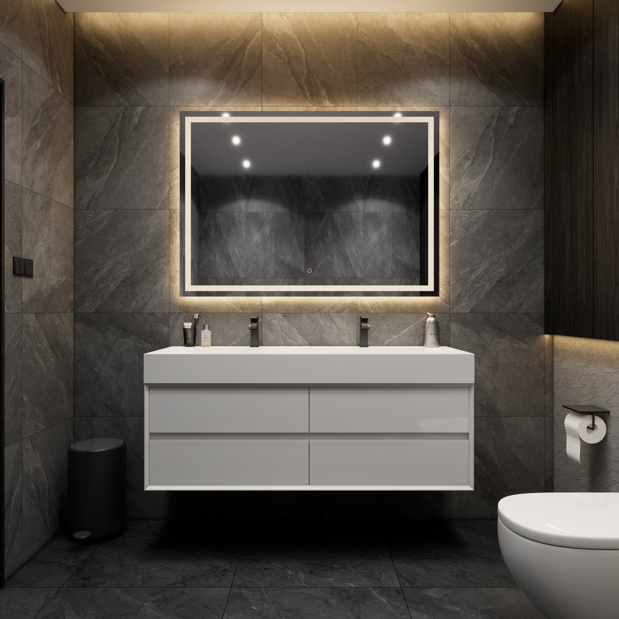 MAX Floating Bathroom Vanity with FLX16 Acrylic Sink 24" - 116 ...