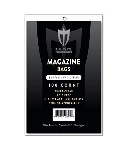 MAX PRO 100 Premium Magazine Bags and Backer Boards - -Acid Free ...
