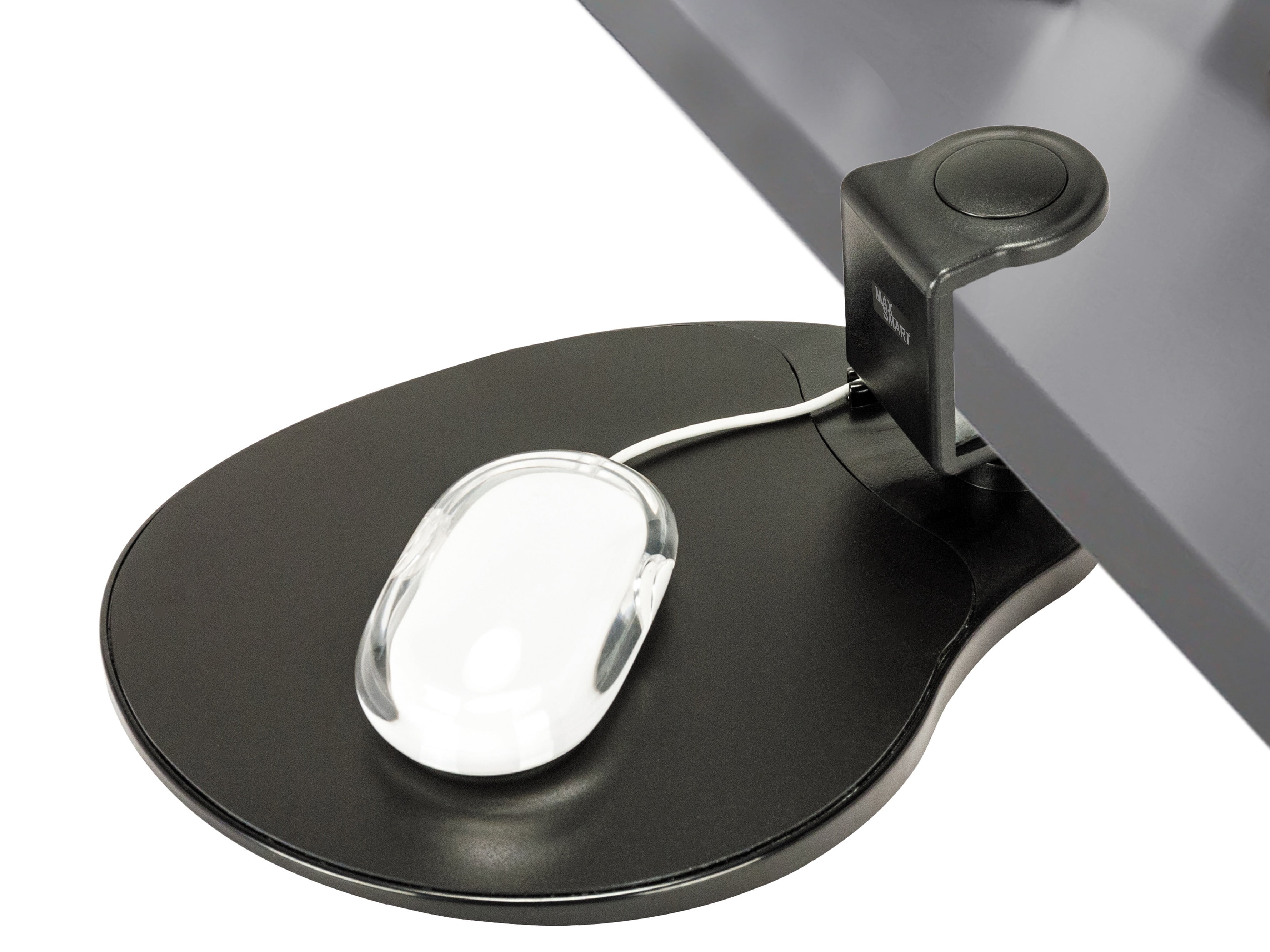 Max Smart Under-desk Clamp Mouse Pad with 360° Swivel - Walmart.com