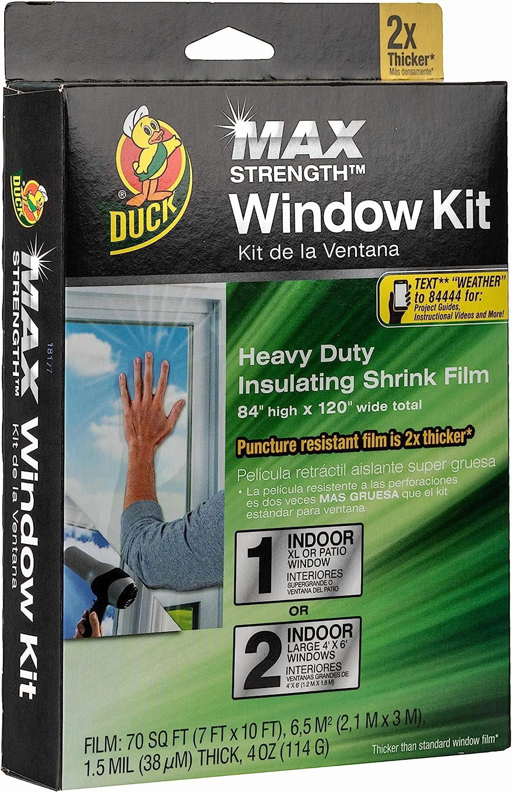 MAX Strength Heavy Duty Insulating Film for Patio Door/Extra Large Window, 84-Inch x 120-Inch ...
