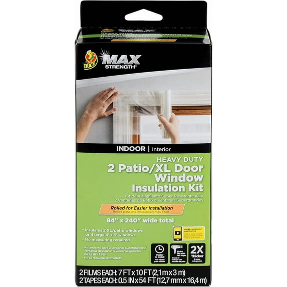 MAX Strength Window Insulation Kit, Fits Patio Doors & Large Windows ...