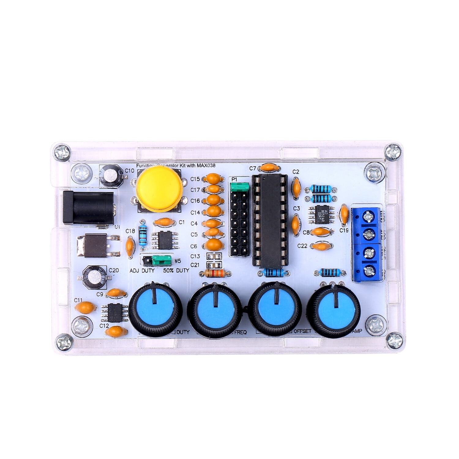 MAX038 Signal Generator DIY Kit 1Hz～20MHz Function Generator High-speed op-amp Generator Sine ...