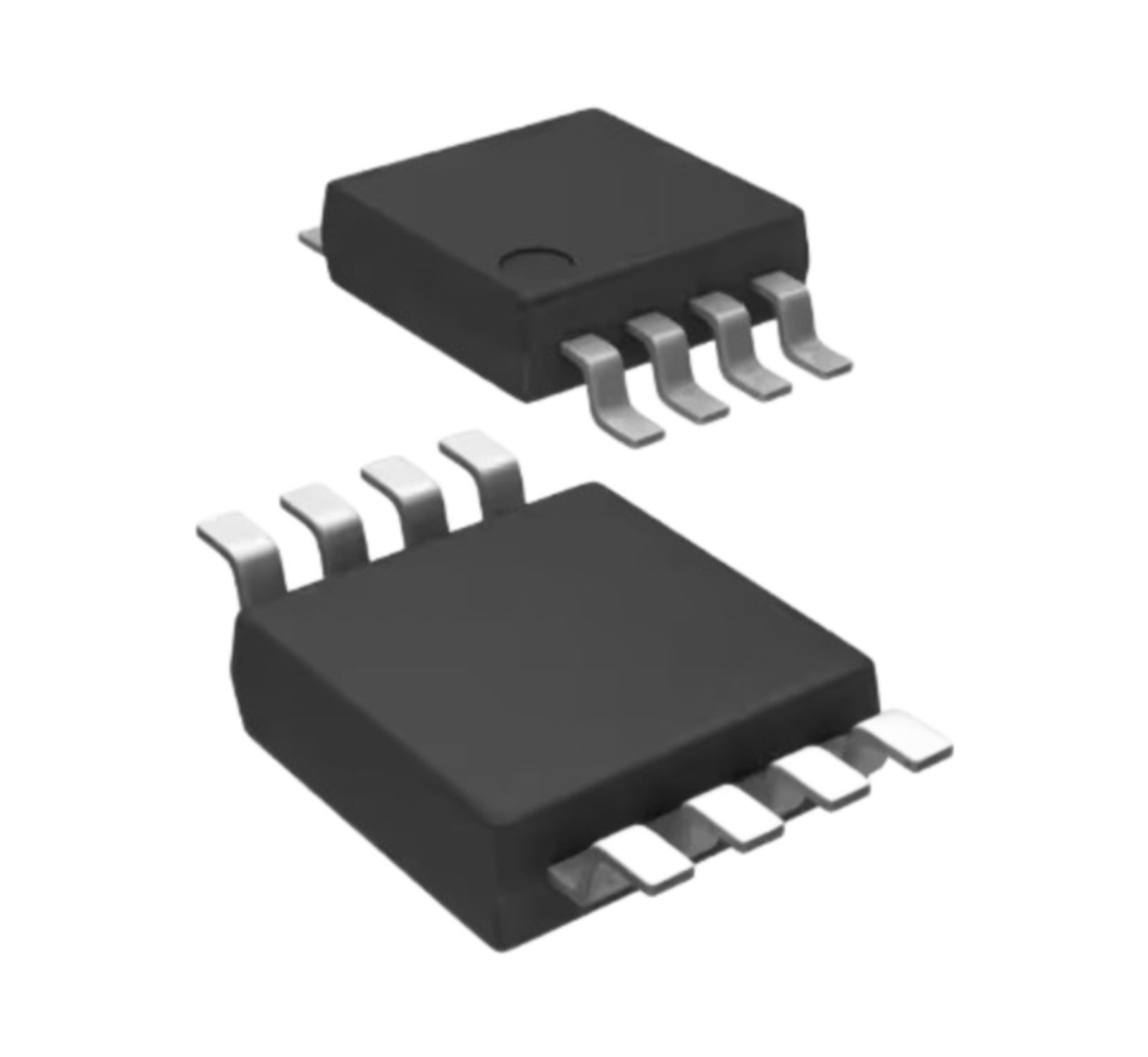MAX11607EUA+ IC 10 Bit Analog to Digital Converter 2, 4 Input 1 SAR 8 ...