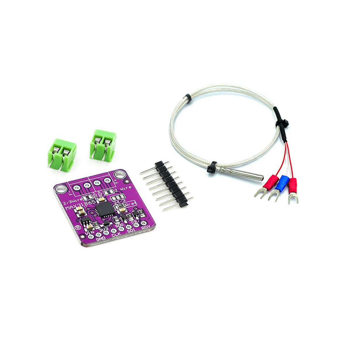 MAX31865 PT100/PT1000 RTD-To-Digital Converter Board Temperature Thermocouple Sensor Amplifier ...