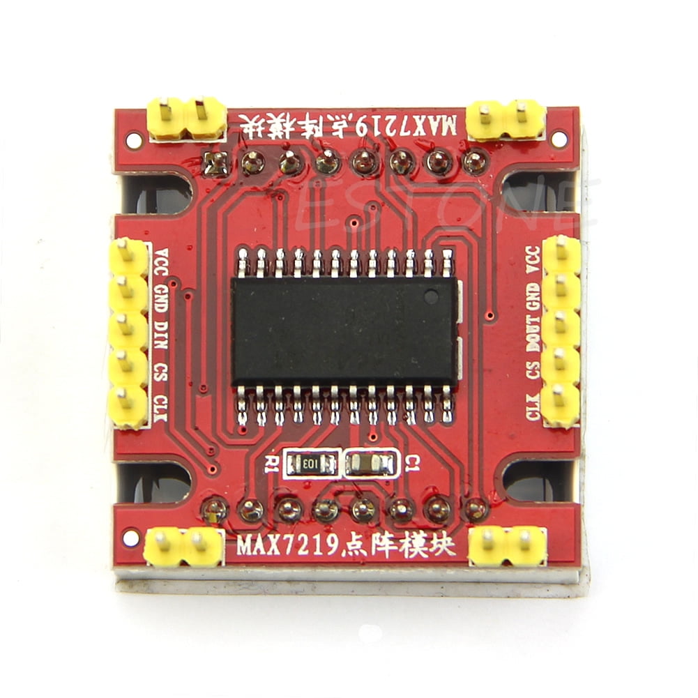 MAX7219 dot for matrix module microcontroller module Red - Walmart.com