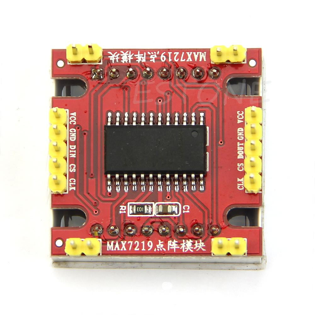 MAX7219 dot for matrix module microcontroller module Red - Walmart.com