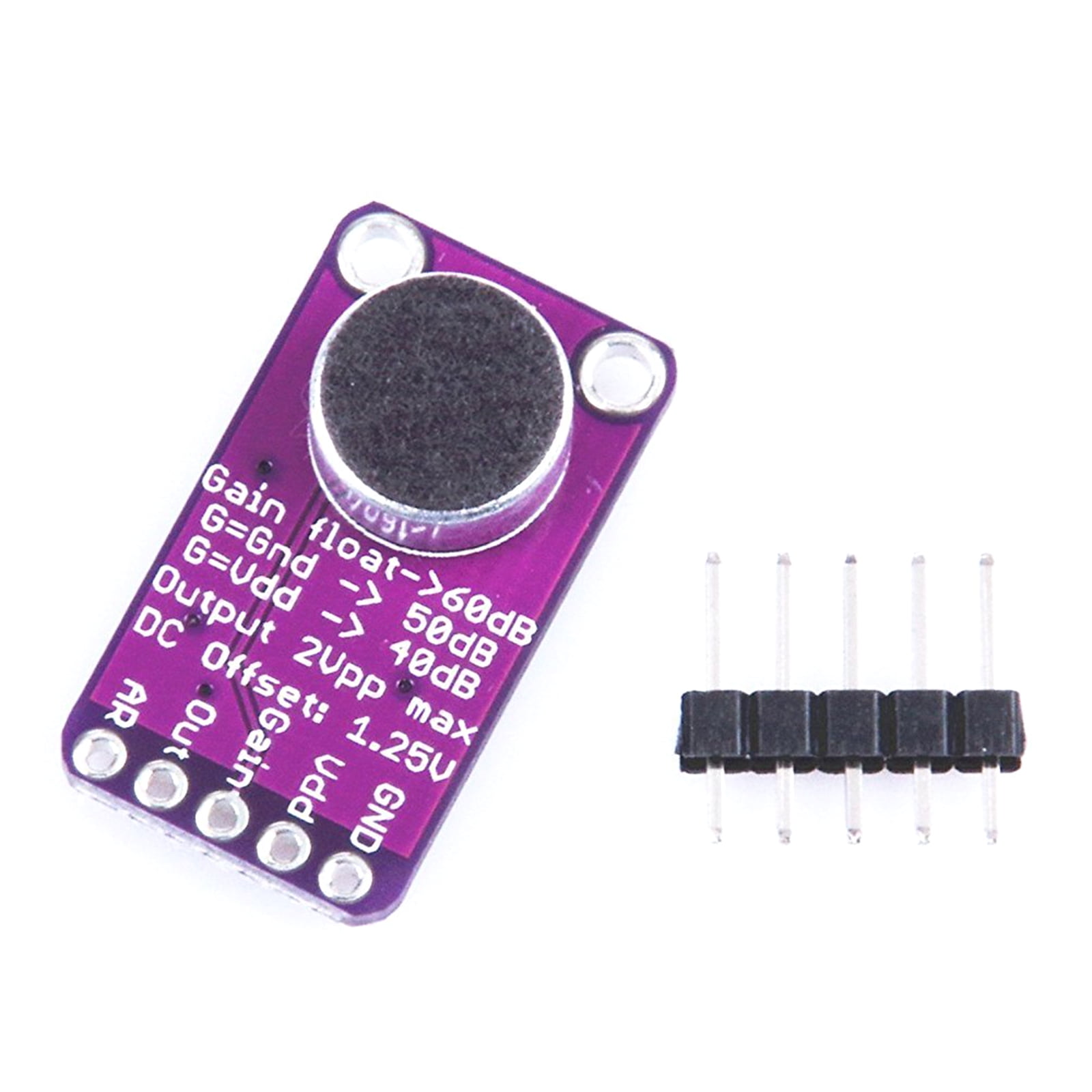 MAX9814 Microphone Preamp Board Programmable Attack Release Ratio For ...