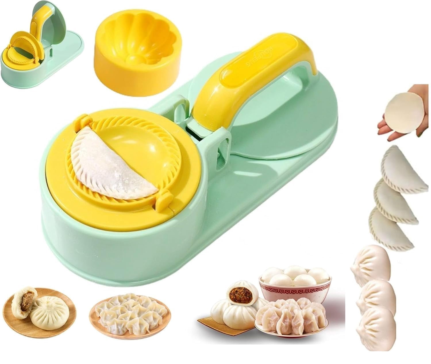 MAXADIL 3 in 1 Dumpling Maker Ghughra Momos Maker Machine Skin Press ...