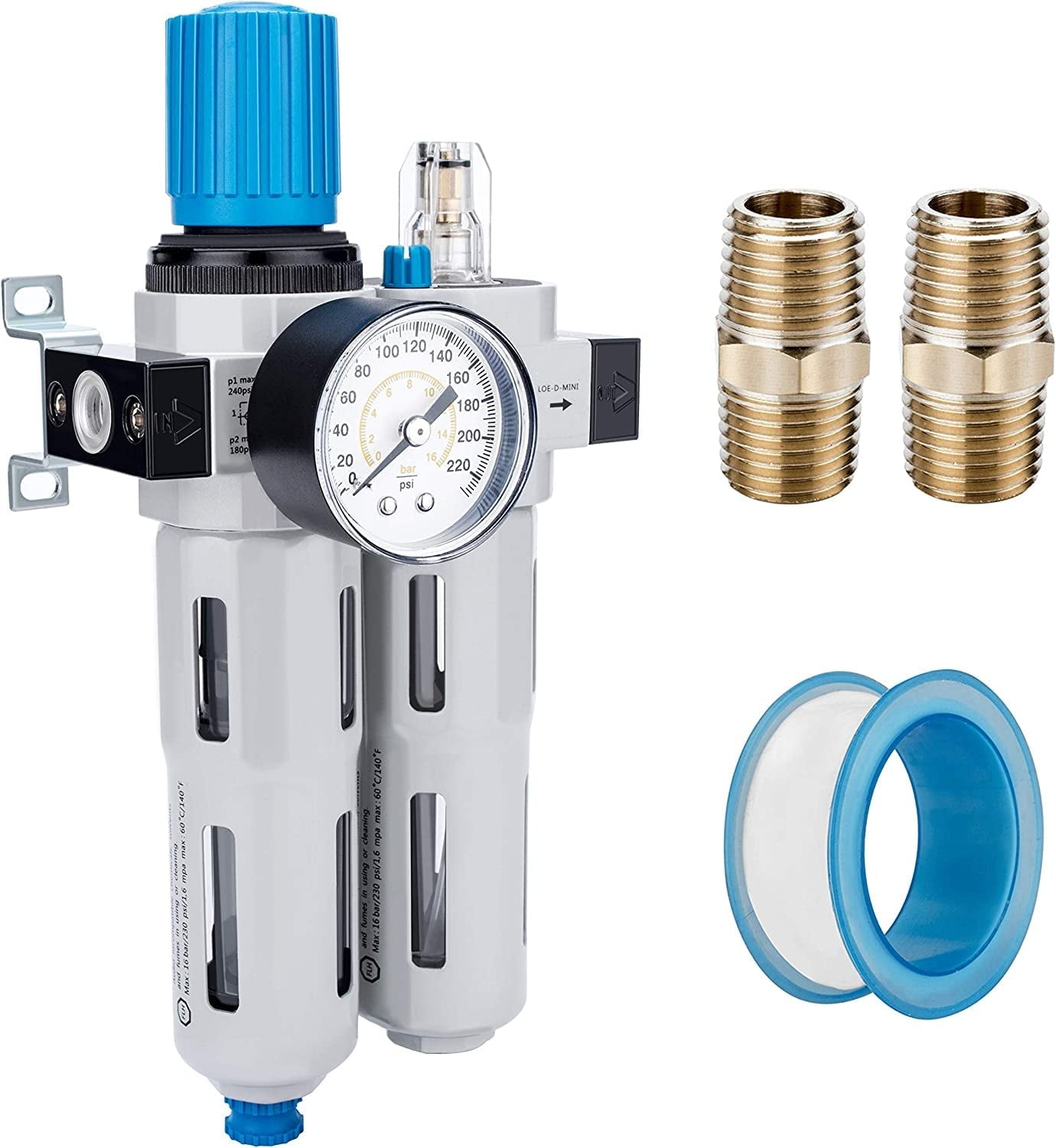 MAXAIR FESTO Type FRC12 Compressed Air Filter Regulator Lubricator ...