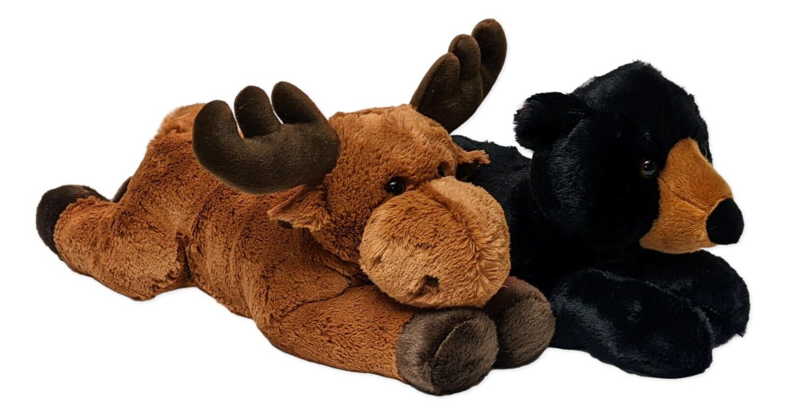 MAXAMOOSE MOOSE & BLACKSTONE BEAR Grand Flopsie 16.5" Stuffed Animals ...