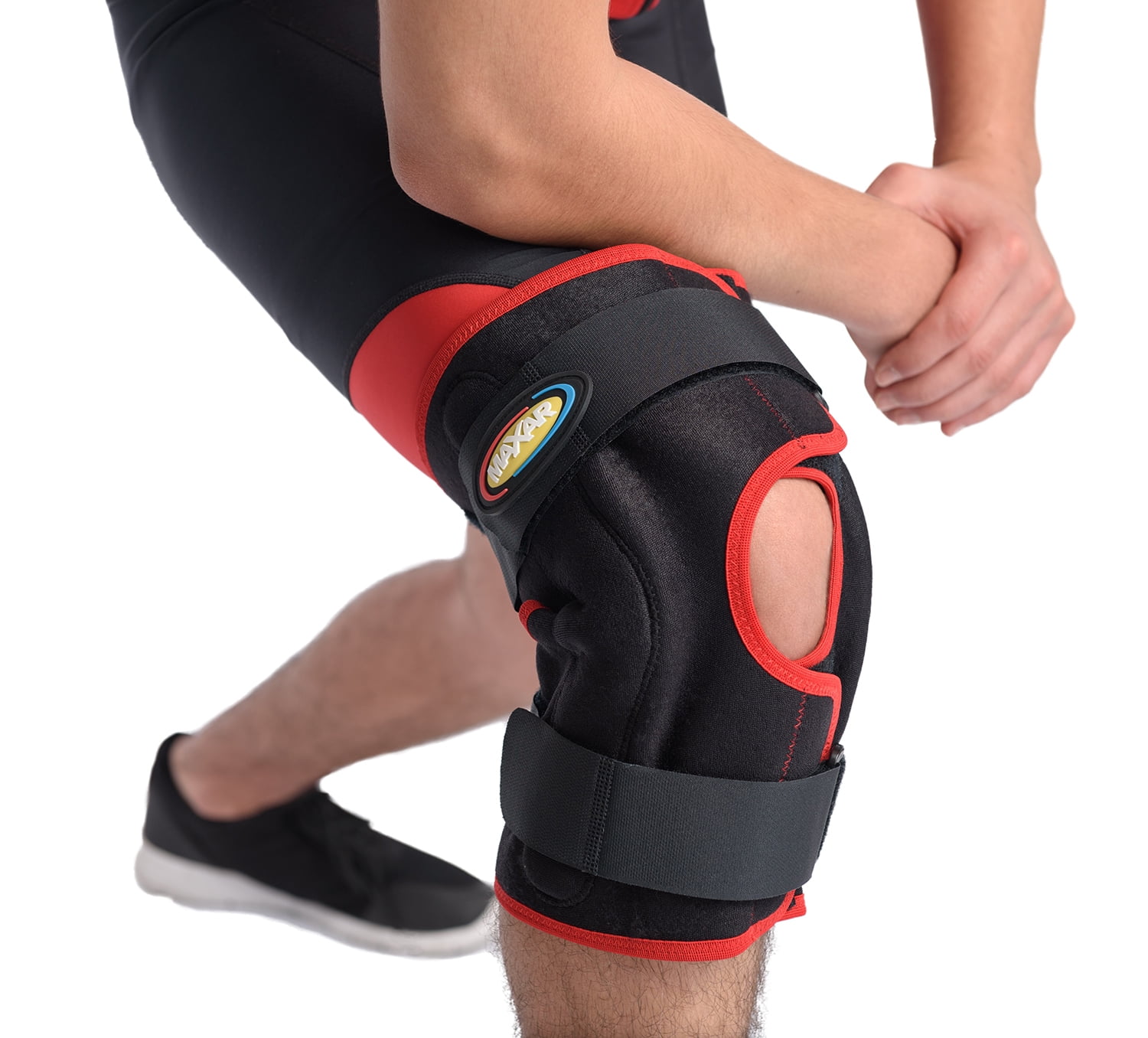 MAXAR Airprene (Breathable Neoprene) Wrap-Around Knee Brace (Double ...