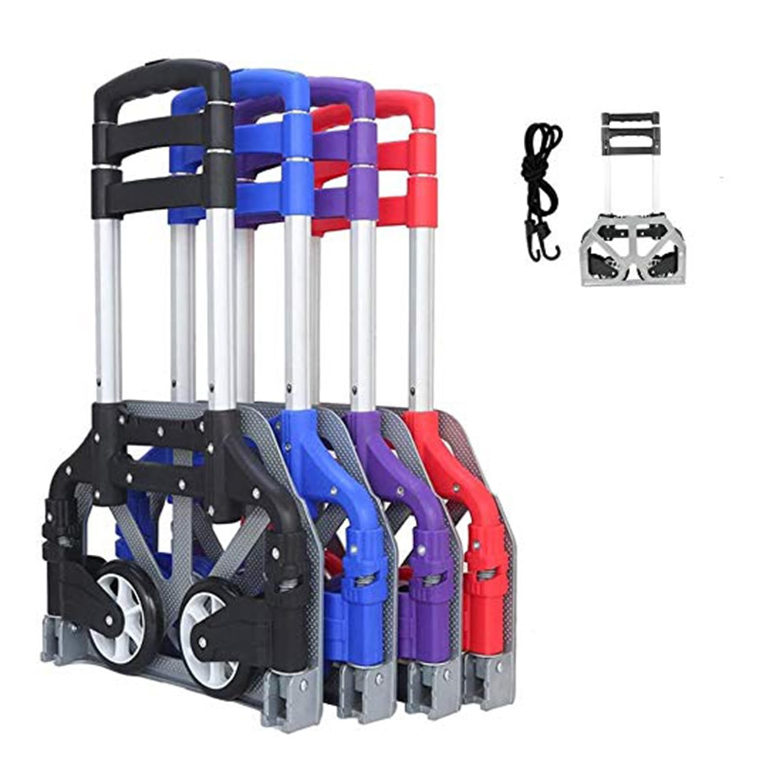 MAXBROTHERS Folding Hand Truck and Personal Dolly, Aluminum Luggage ...